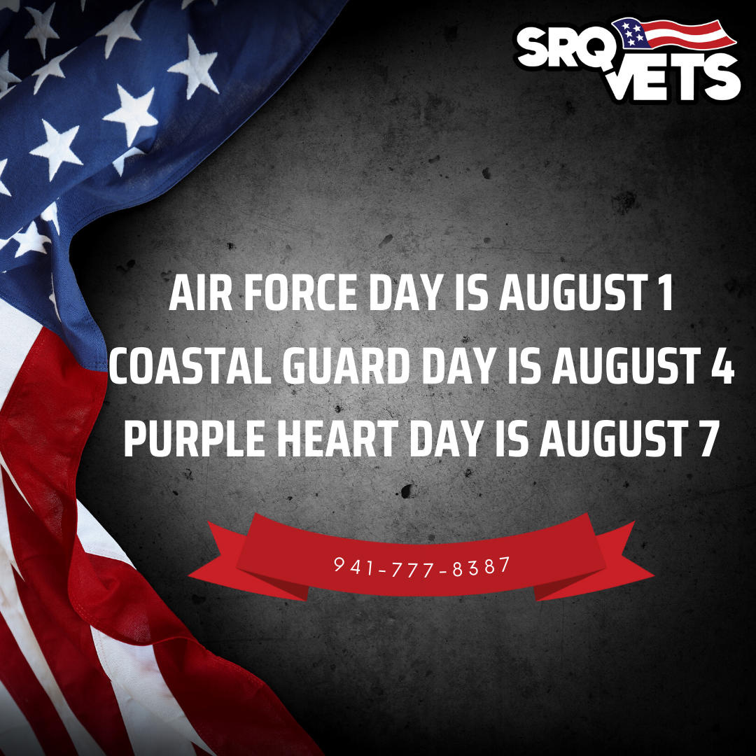 Celebrate the Air Force, Coast Guard, and Purple Hearts - SRQ Vets